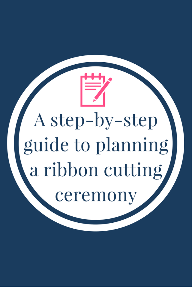 Ribbon Cutting Ceremony Checklist